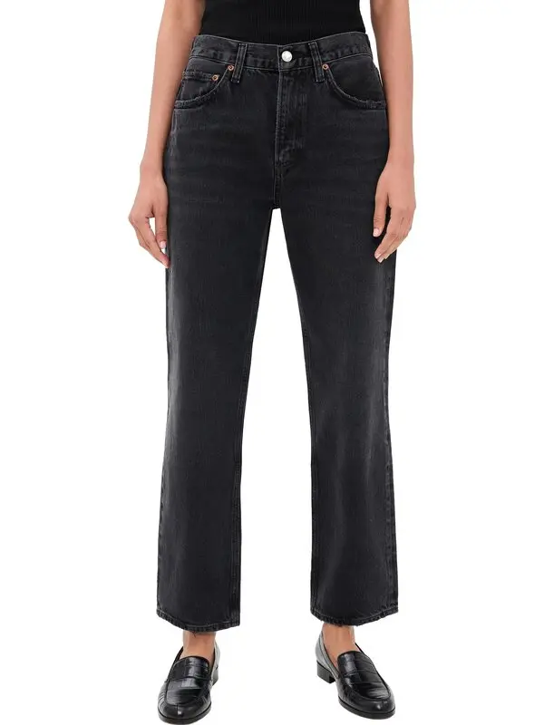AGOLDE 90's Pinch Waist High Rise Straight Jeans - Hitch