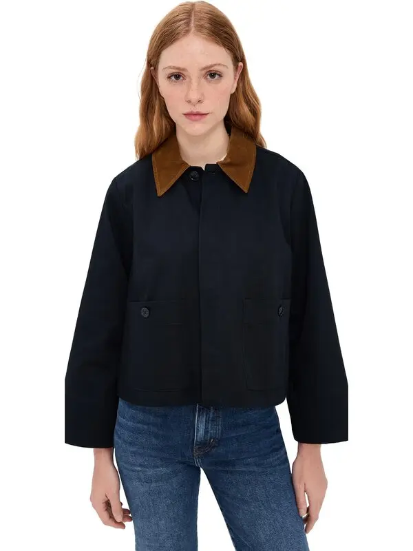 FRAME Small Trench Coat - Navy