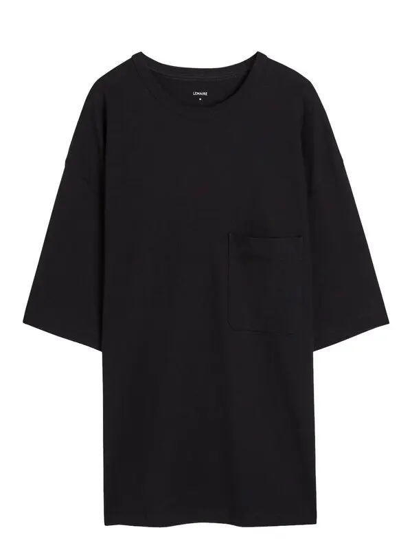 LEMAIRE Boxy Cotton T-shirt - Black
