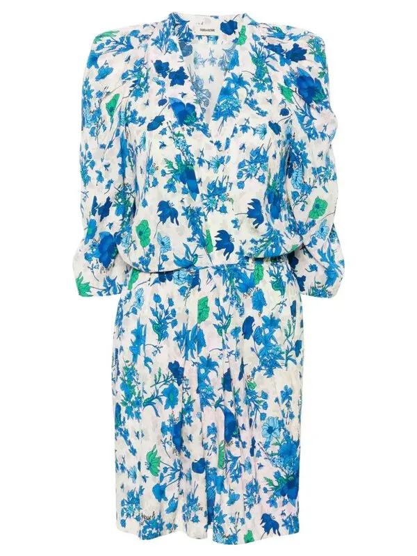 Zadig&Voltaire Floral-print Midi Dress - Neutrals