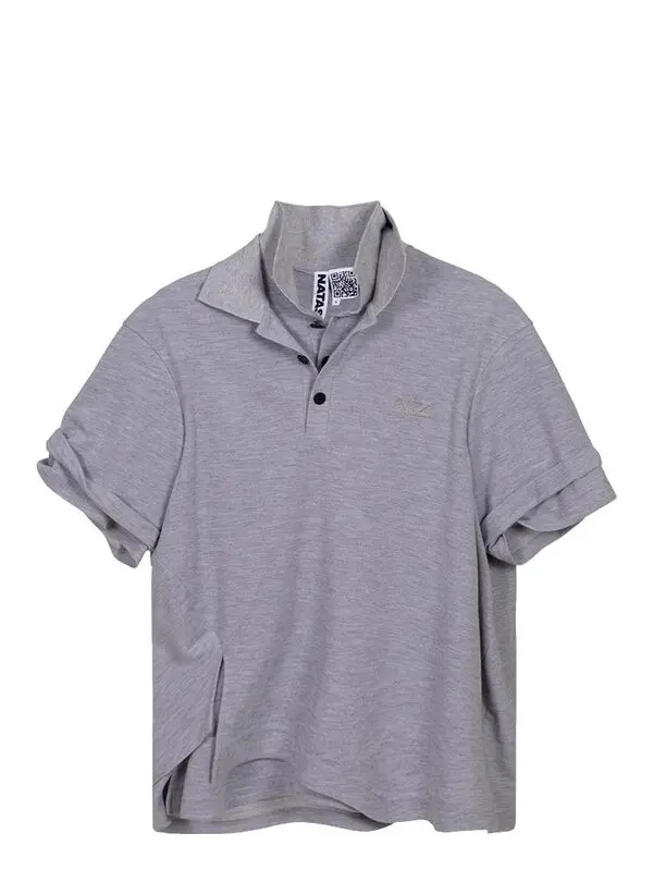 Natasha Zinko Double Layer Polo Shirt - Grey