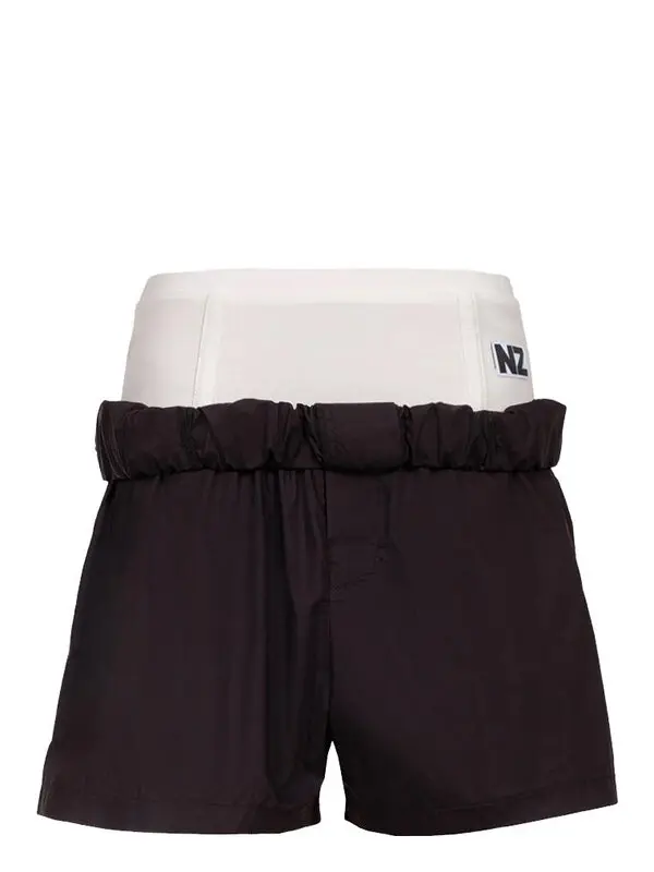 Natasha Zinko Cotton Double Layered Boxer Shorts - Black