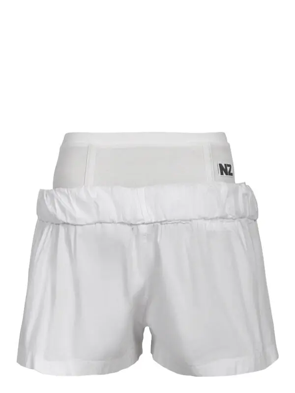 Natasha Zinko Cotton Double Layer Boxer Shorts - White