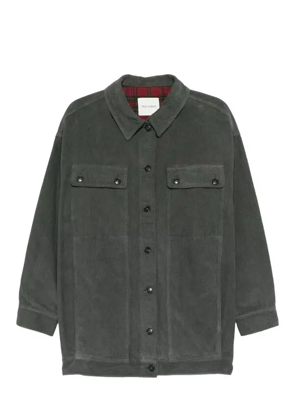 TRUE AVENUE Corduroy Shirt Jacket - Grey