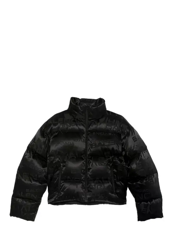 Balenciaga Logo-print Puffer Jacket - Black