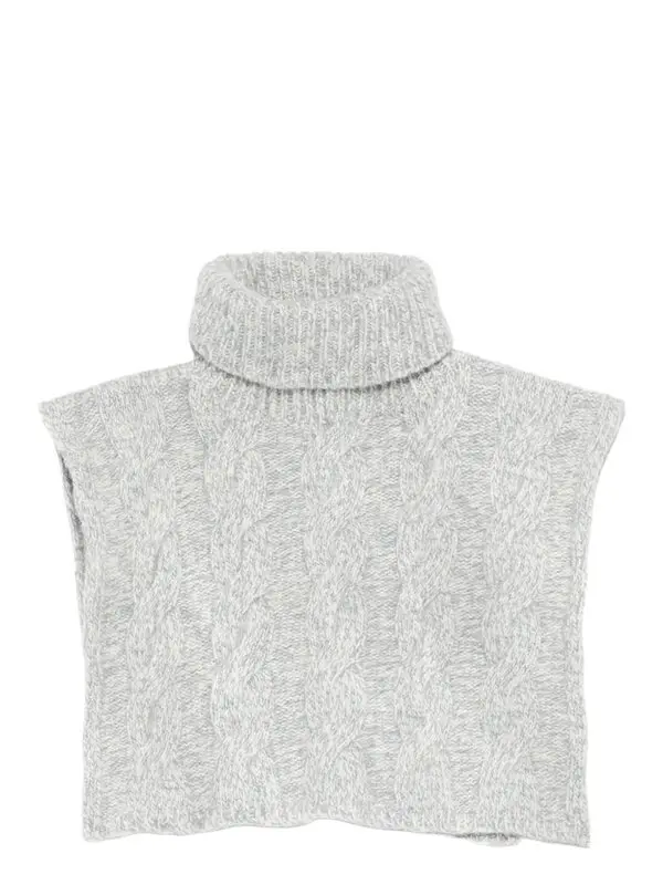 Eleventy Cable-knit Turtleneck Neck Warmer - Blue