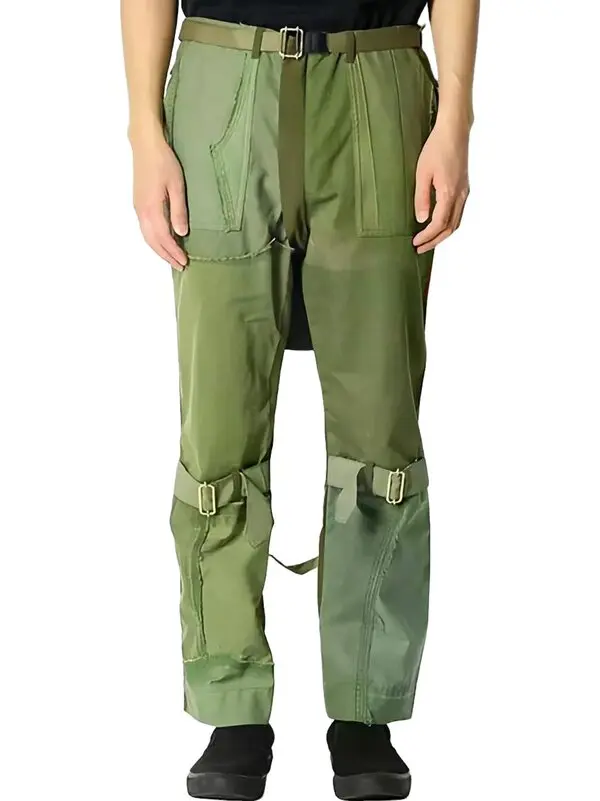 CHILDREN OF THE DISCORDANCE Logo-print Cargo Trousers - Green