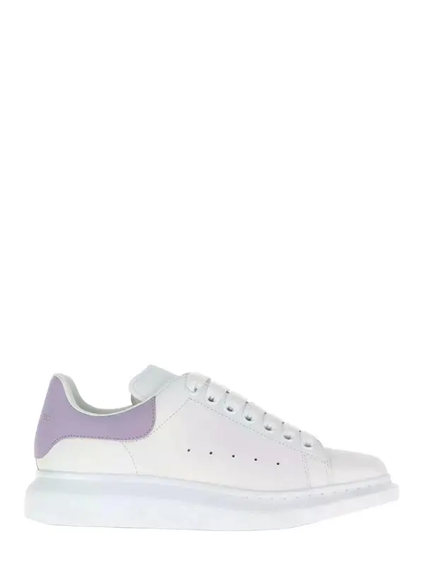 Alexander McQueen Oversized Leather Sneakers - White