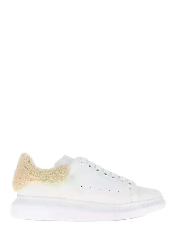 Alexander McQueen Oversized Leather Sneakers - White