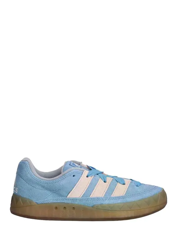 Adidas Suede Three-stripe Sneakers - Blue