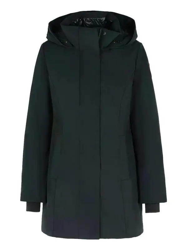 Canada Goose Fixed-hood Snap-button Coat - Black