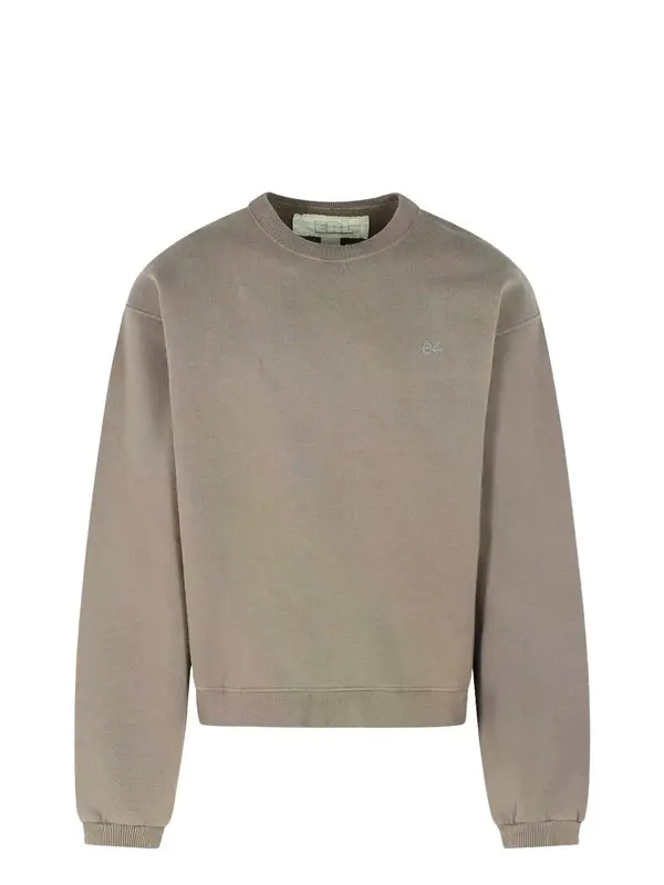 ERL Crew-neck Cotton Sweatshirt - Brown