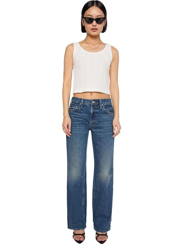 MOTHER Petite Lil Reifler After Midnight Jeans - Blue