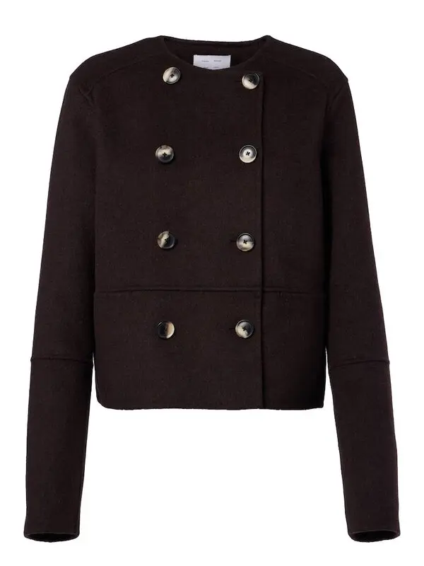 Proenza Schouler Double-breasted Wool-blend Jacket - Brown