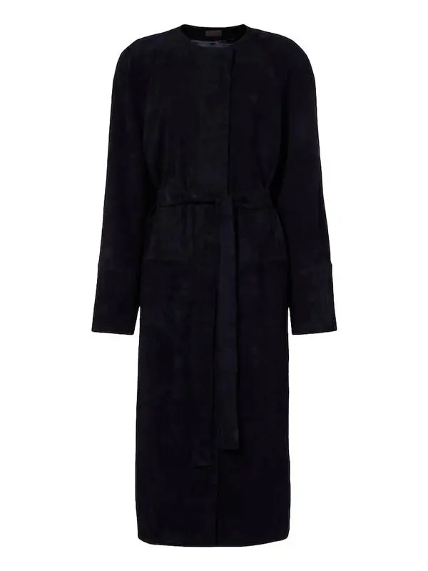 Stouls Dietrich Suede Coat - Blue