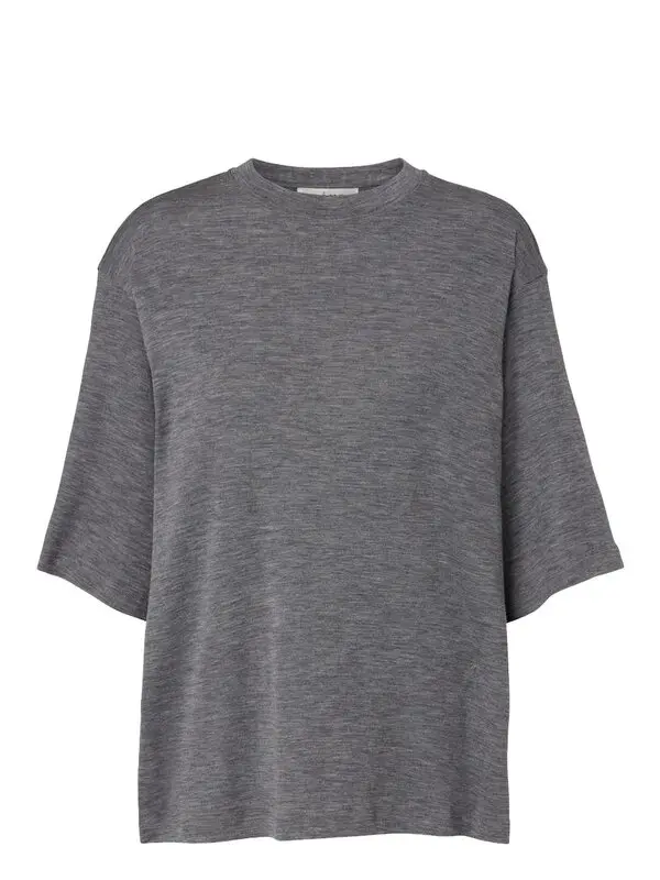 RÓHE Wool T-shirt - Grey