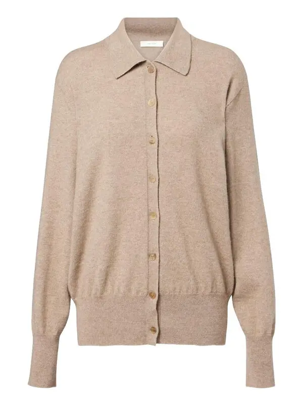 THE ROW Lillia Cashmere Cardigan - Beige