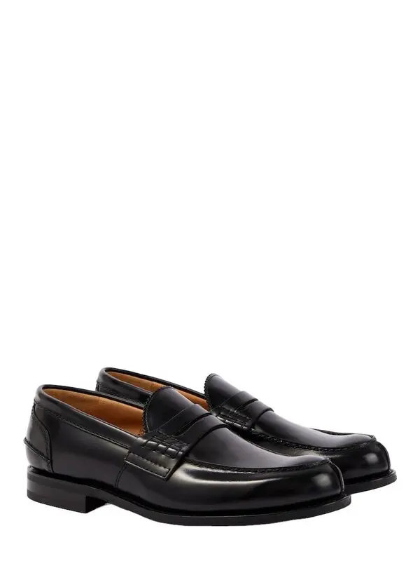 Church's Pembrey Leather Penny Loafers - Black