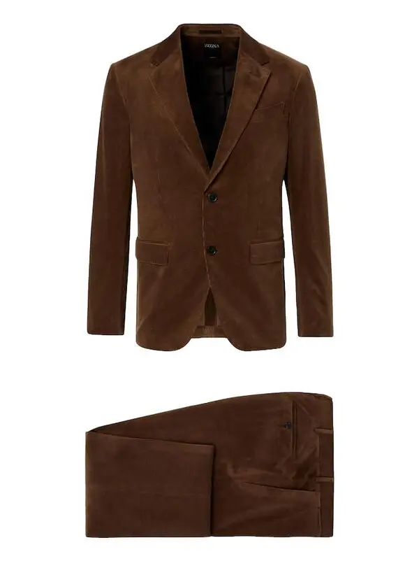 Zegna Corduroy Suit - Brown