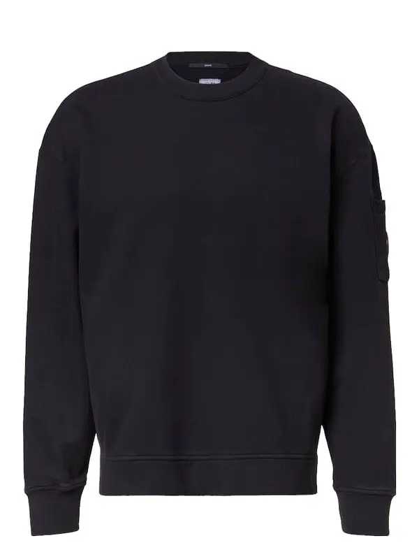 C.P. COMPANY Lens Cotton Sweatshirt - Blue