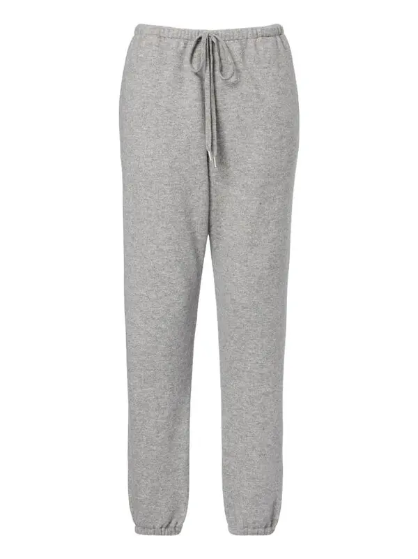 THE ROW Teo Cashmere And Cotton Sweatpants - Grey