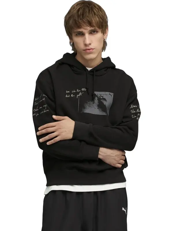 PUMA House Of Graphics Graphic Hoodie - Black