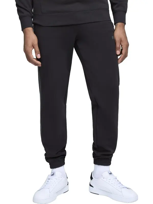 PUMA Essentials Herringbone Track Pants - Black