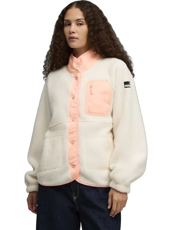 PUMA Polar Fleece Sherpa Jacket - Beige