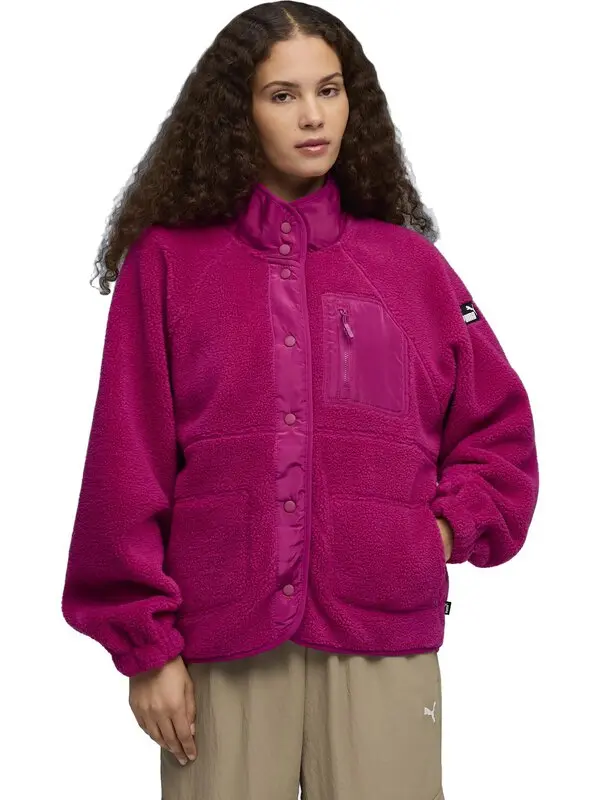 PUMA Polar Fleece Sherpa Jacket - Pink