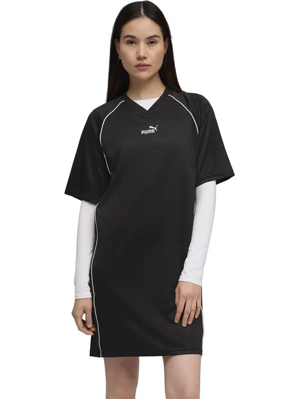 PUMA Essentials Animal Print Jersey Dress - Black