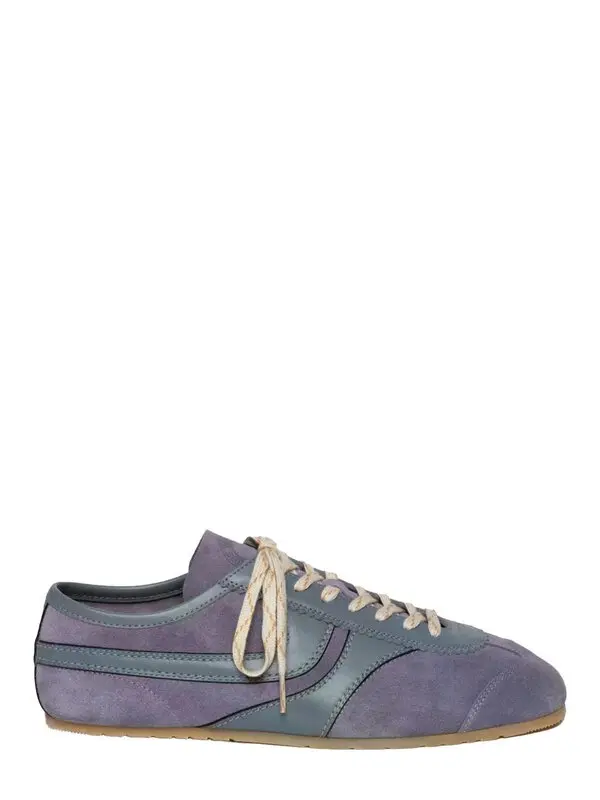 Dries Van Noten Suede Panelled Sneakers - Purple