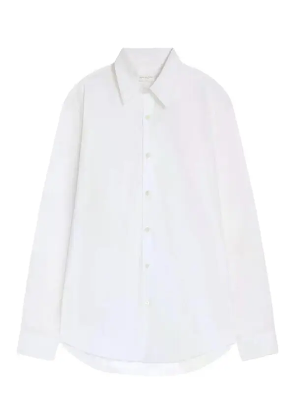 Dries Van Noten Cotton Poplin Shirt - White