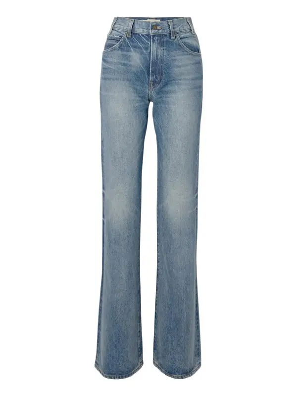 NILI LOTAN Joan High-rise Straight-leg Jeans - Blue