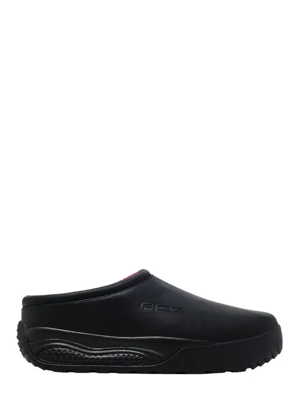 Nike Rufus Leather Slip-ons - Black