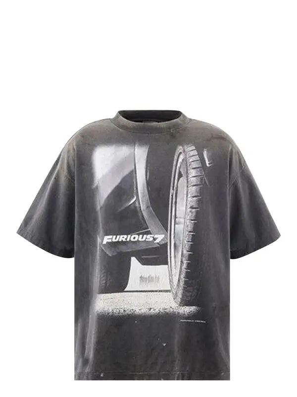SAINT MXXXXXX Furious 7 Short Sleeve Tee - Black