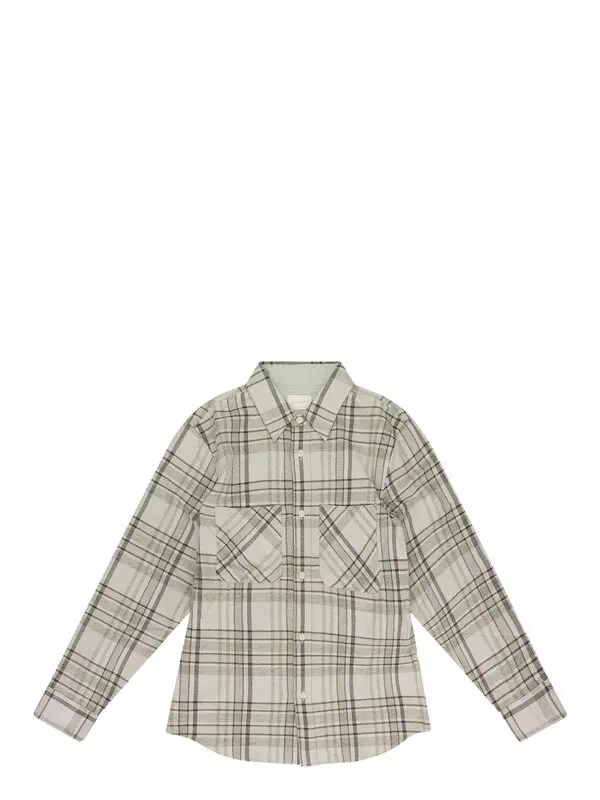 Aimé Leon Dore Plaid Cotton Button-down Shirt - Grey