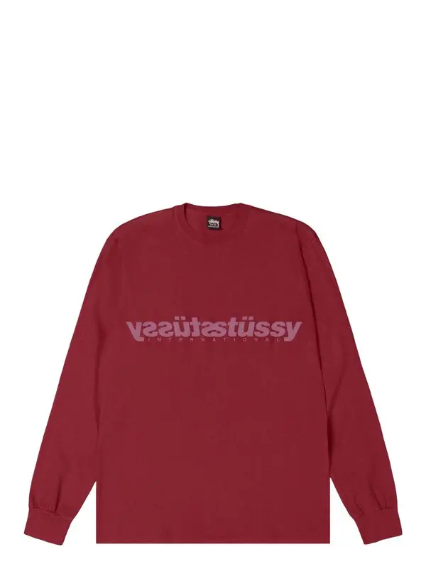 StÜssy Mirror Long-sleeve Tee - Red