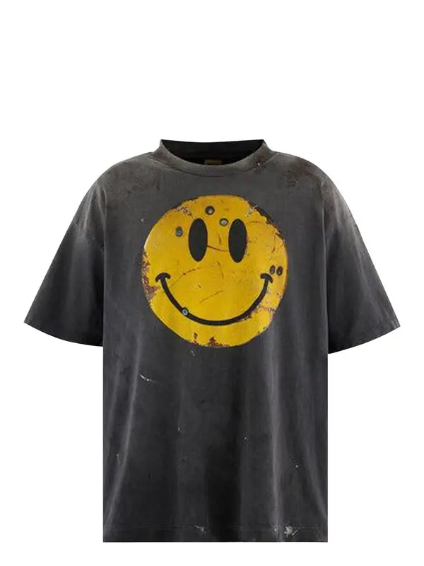 SAINT MXXXXXX Smile Klf Short Sleeve Tee - Black