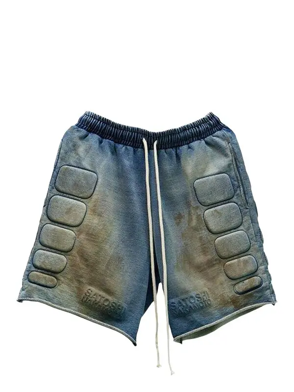 SATOSHI NAKAMOTO Luke Moto Shorts - Blue