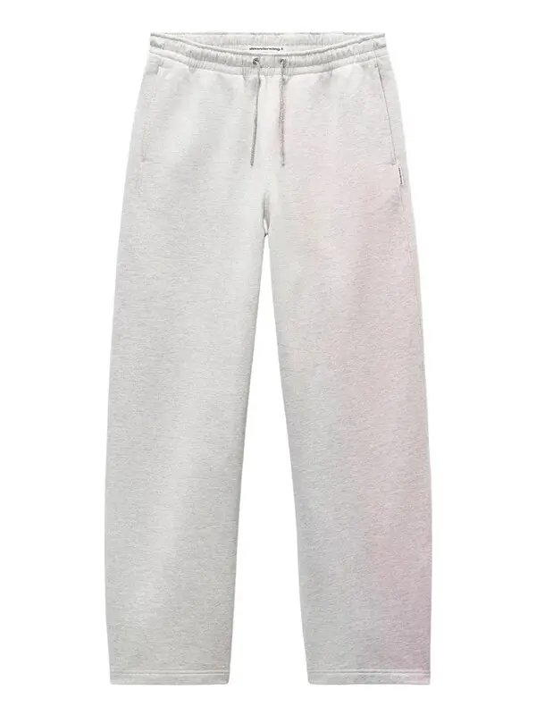 Alexander Wang Rhinestone-embellished Drawcord Track Pants - Grey