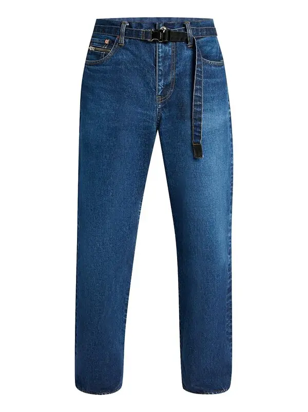 Sacai Beyondexx Cotton Denim Jeans - Blue
