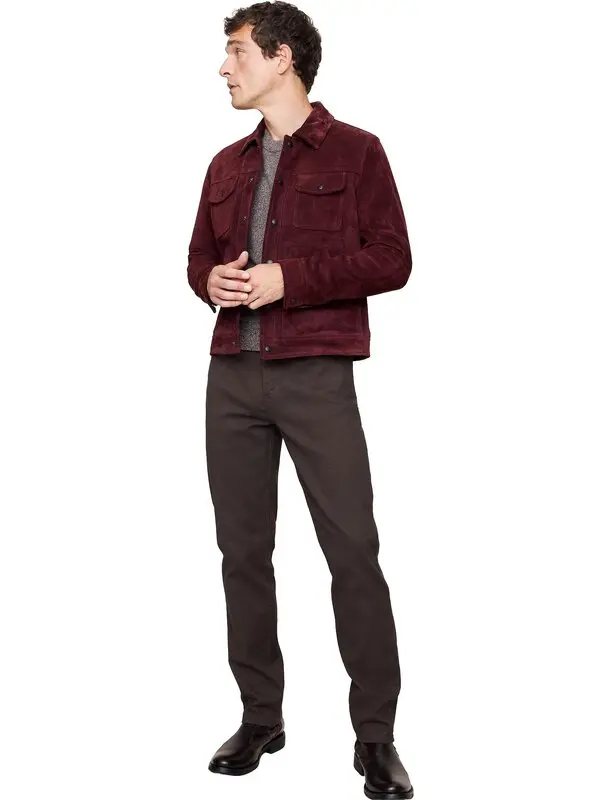 Banana Republic Slim Heather Traveler Pant - Brown