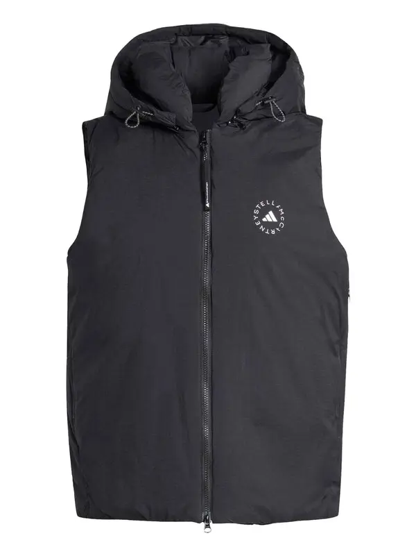 Stella McCartney Truenature Padded Hooded Vest - Black