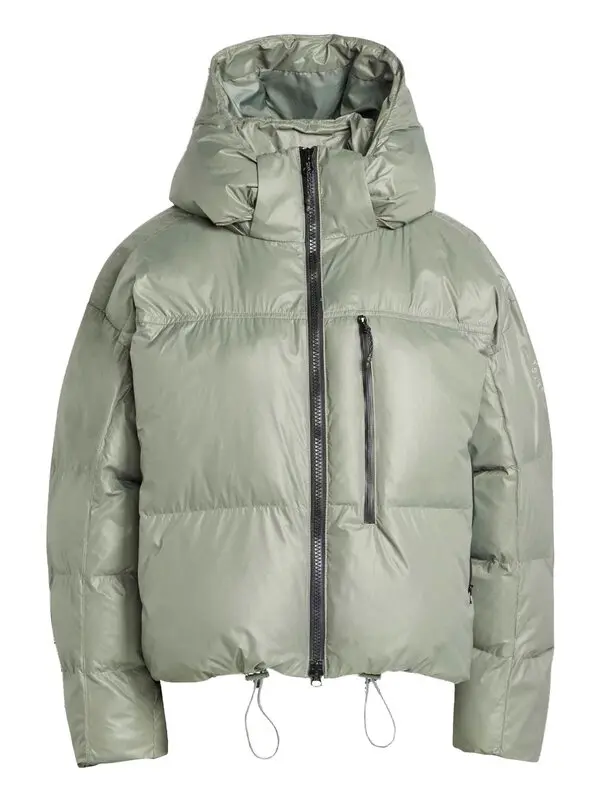 Stella McCartney Truenature Short Padded Hooded Jacket - Green