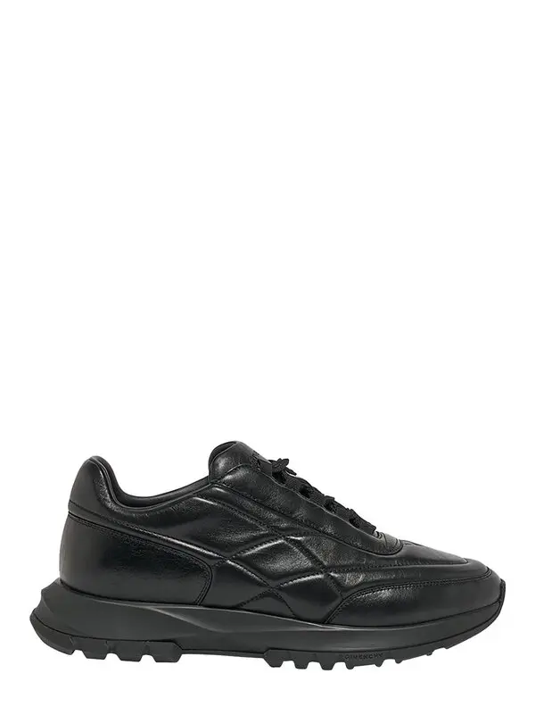 Givenchy Tonal Leather Low-top Sneakers - Black