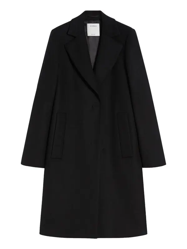 Max Mara Double-sided Wool Coat - Black