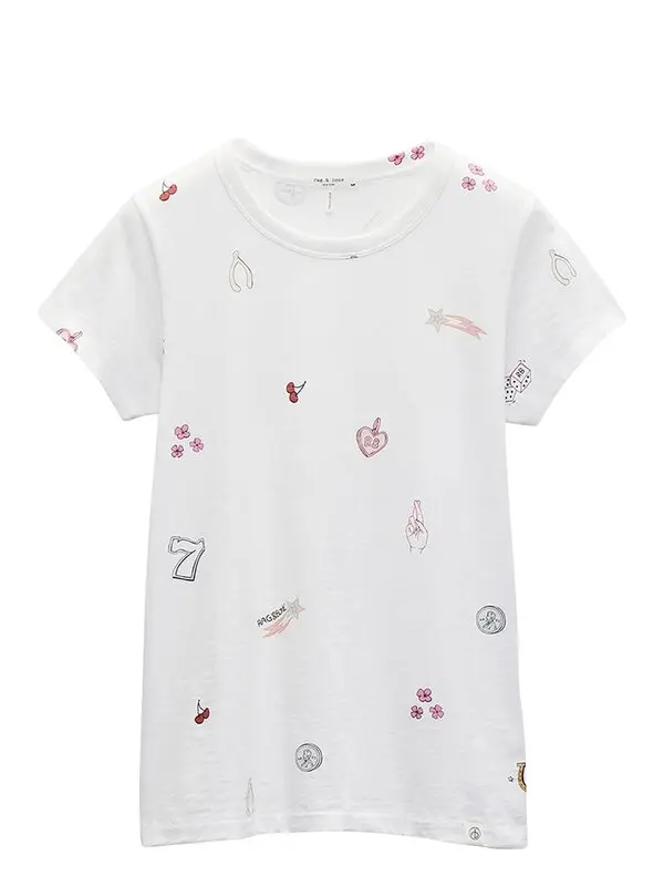 Rag & Bone Graphic Tee - White Mult