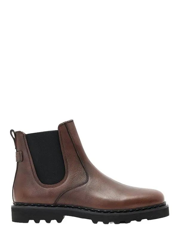 ALLSAINTS Skiff Leather Chelsea Boot - Chestnut Brown