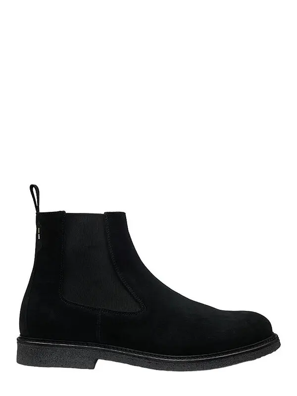 Hugo Boss Leather Chelsea Boots - Black