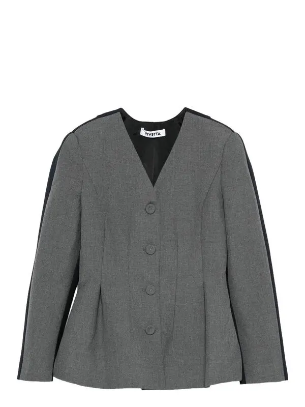 Vivetta V-neck Jacket - Grey